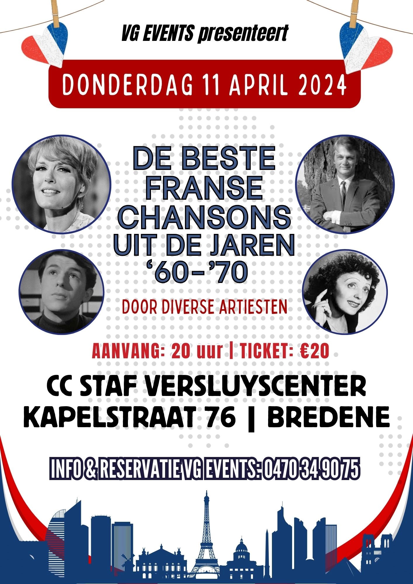 DE BESTE FRANSE CHANSONS UIT DE JAREN 60 -70 in Bredene - UiTinVlaanderen