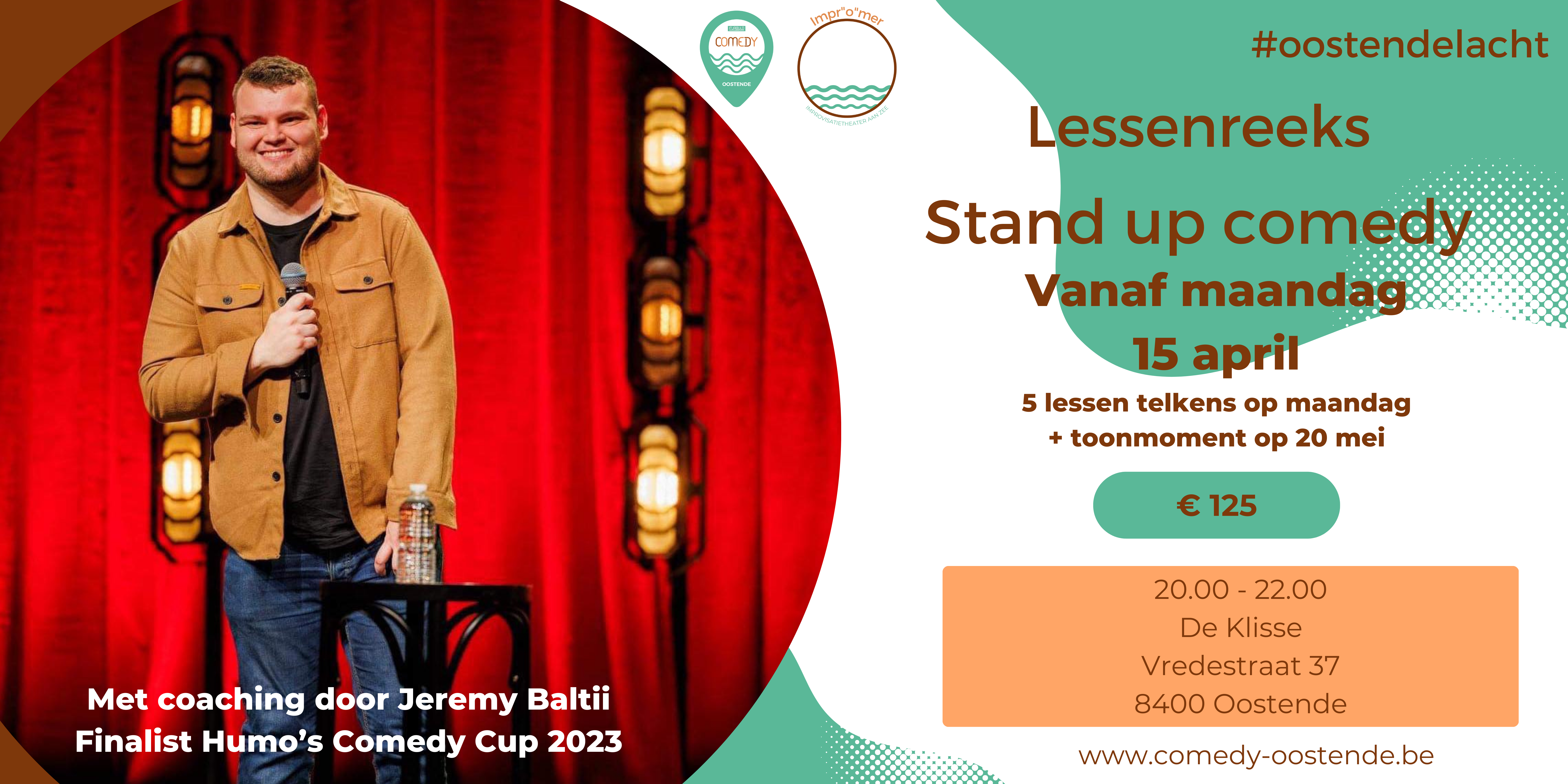 Lessenreeks Stand-up Comedy in Oostende - UiTinVlaanderen