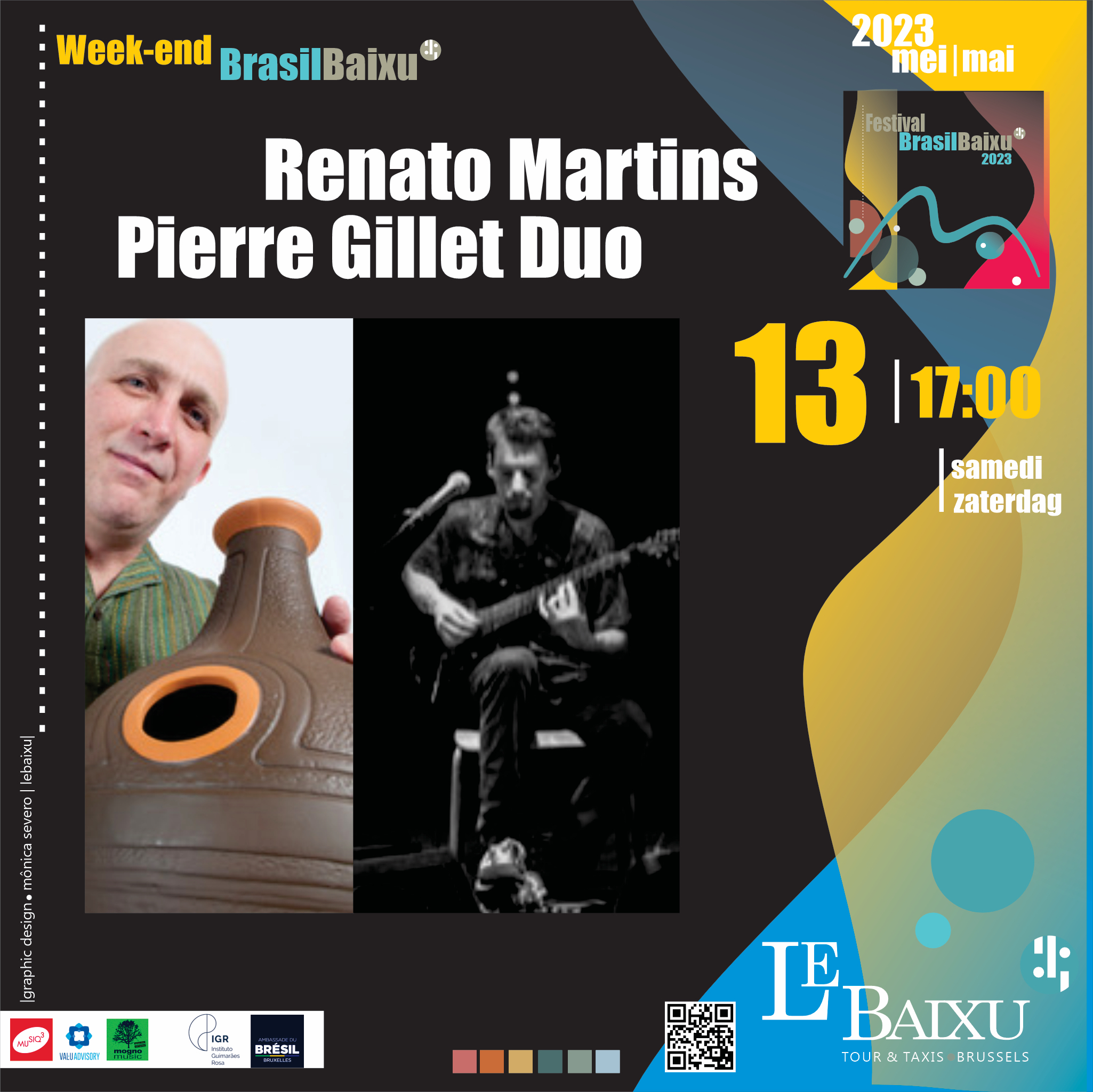 Festivaal BrasilBaixu 2023 Renato Martins et Pierre Gillet Duo in ...
