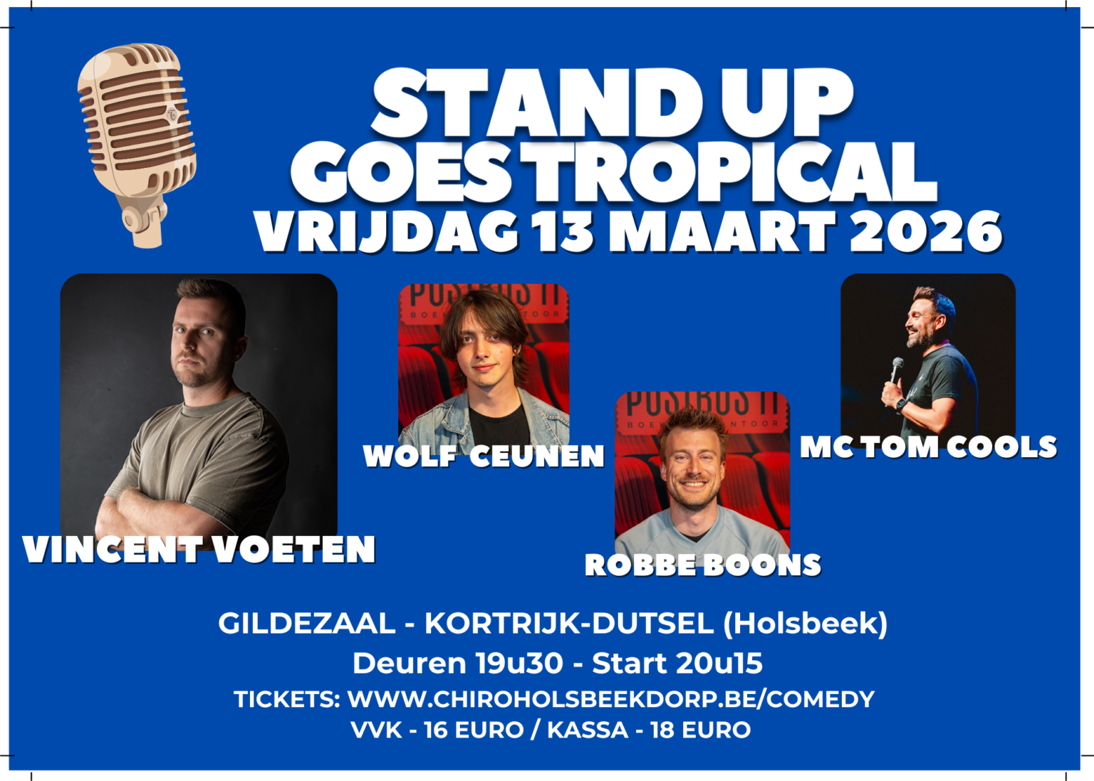 Stand Up Goes Tropical in Kortrijk-Dutsel (Holsbeek) - UiTinVlaanderen